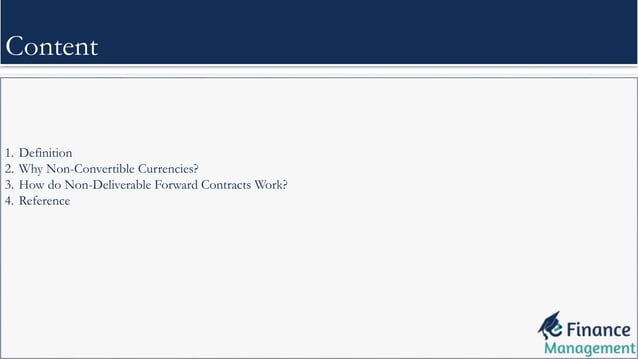Non Deliverable Forward | PPTX