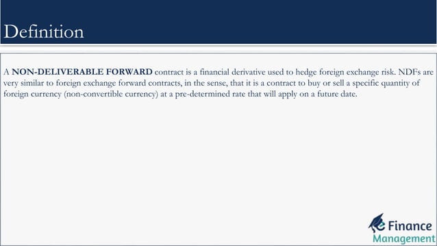 Non Deliverable Forward | PPTX