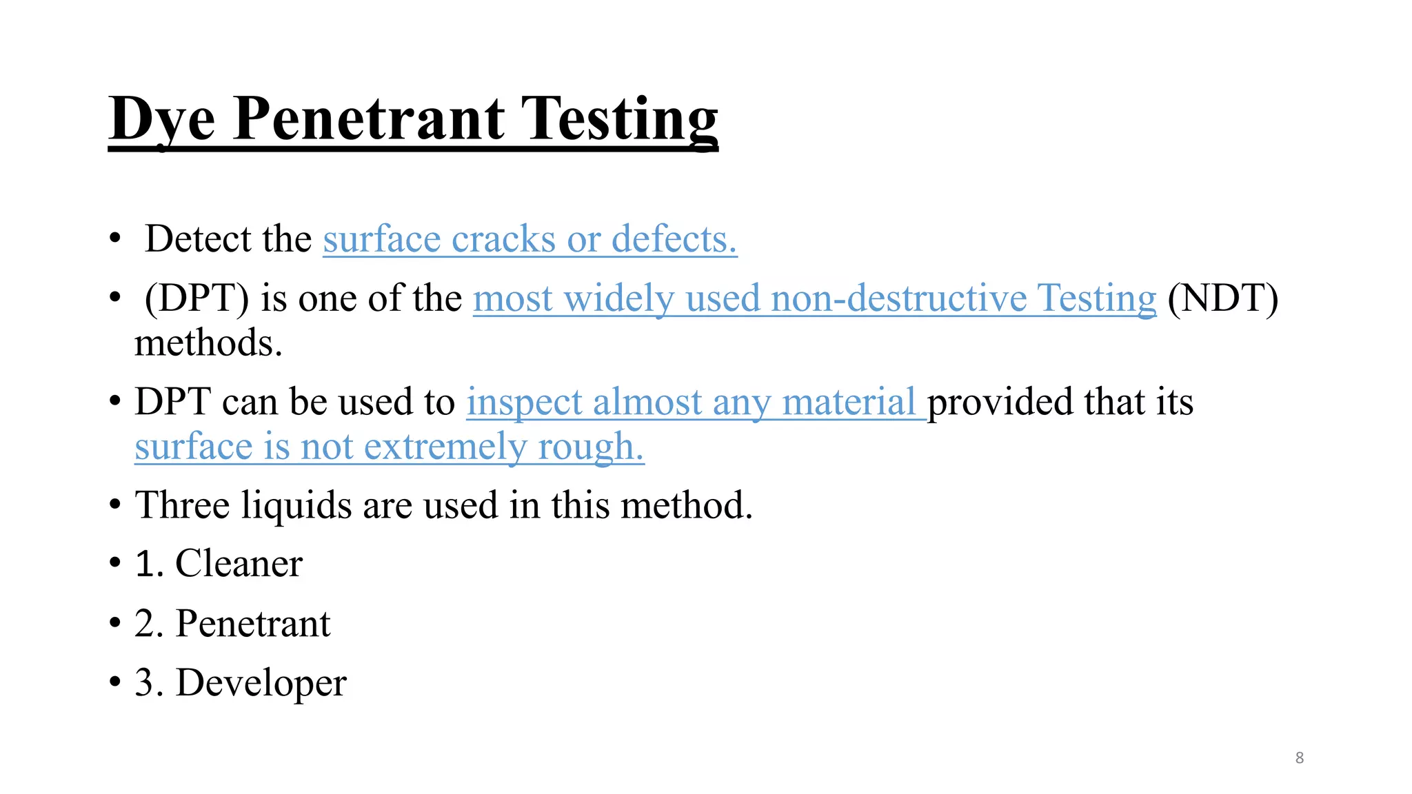 Non destructive evaluation | PPTX