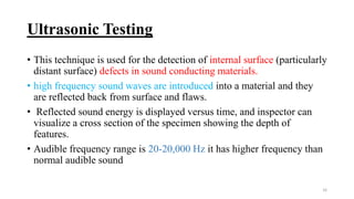 Non destructive evaluation | PPTX