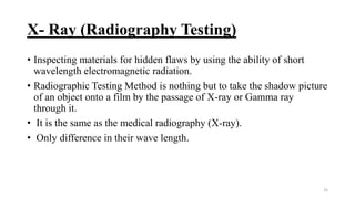 Non destructive evaluation | PPTX