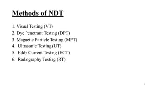 Non destructive evaluation | PPTX