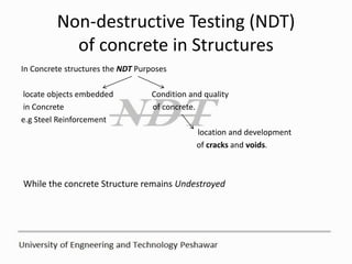 Non destructive testing_Concrete | PDF | Civil Engineering Industry ...