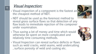 Non destructive testing] | PPT