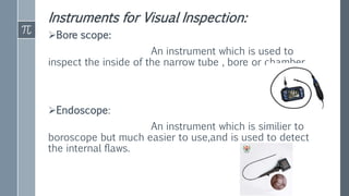 Non destructive testing] | PPTX