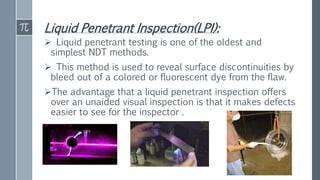 Non destructive testing] | PPT