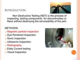 Non destructive testing | PPT