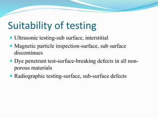 Non destructive testing in civil engineering | PPTX