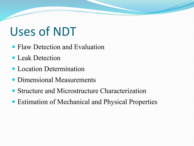 Non destructive testing in civil engineering | PPTX
