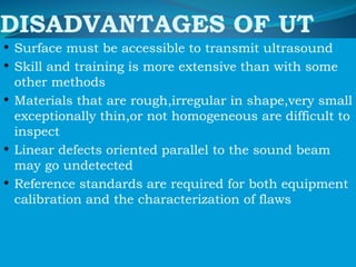 Non destructive testing of materials | PPTX