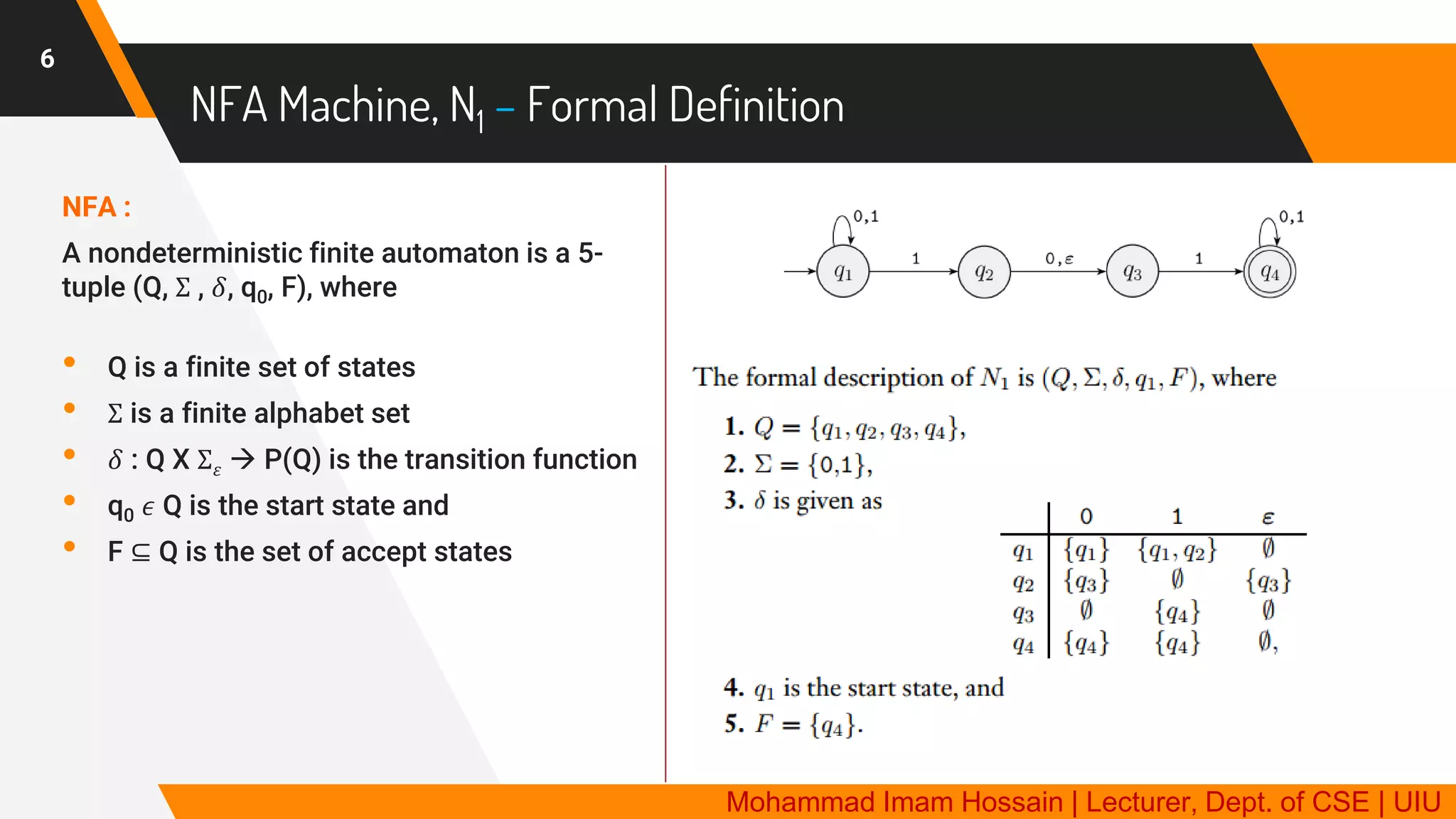 Toc 4 Non Deterministic Finite Automata Ppt