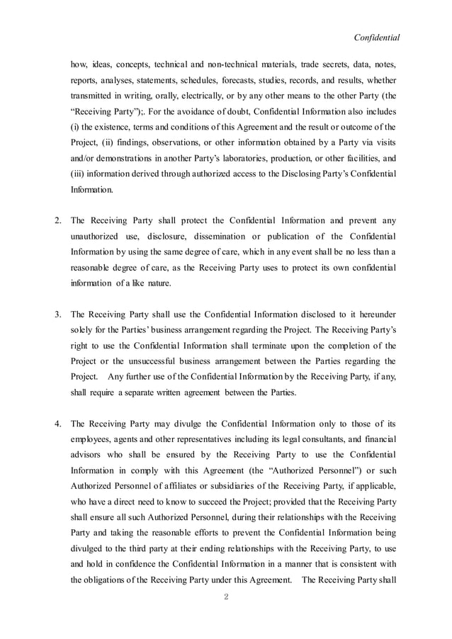 Non Disclosure Agreement (NDA) (Purchase this doc, Text: 08118887270 ...