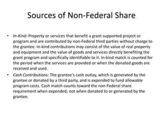 Non Federal Match | PPTX