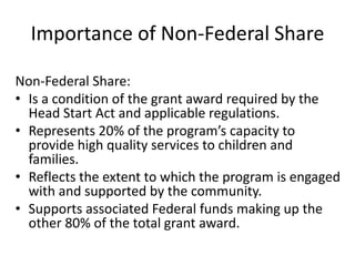 Non Federal Match | PPTX