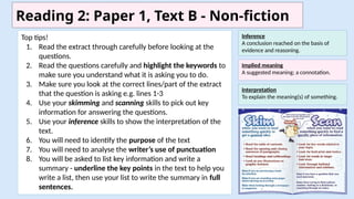 Non-fiction reading TA2 prep For Student at grade 6 | PPT