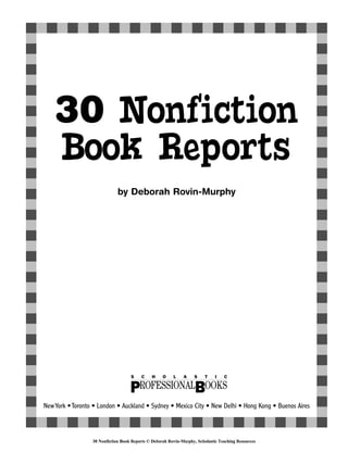 Non fiction book reports | PDF