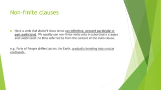 Non-finite clauses | PPTX