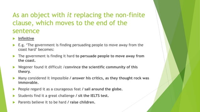 Non-finite clauses | PPTX