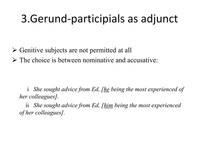 Non Finite Clauses And Clauses Without Verbs Chapter 13 Ppt