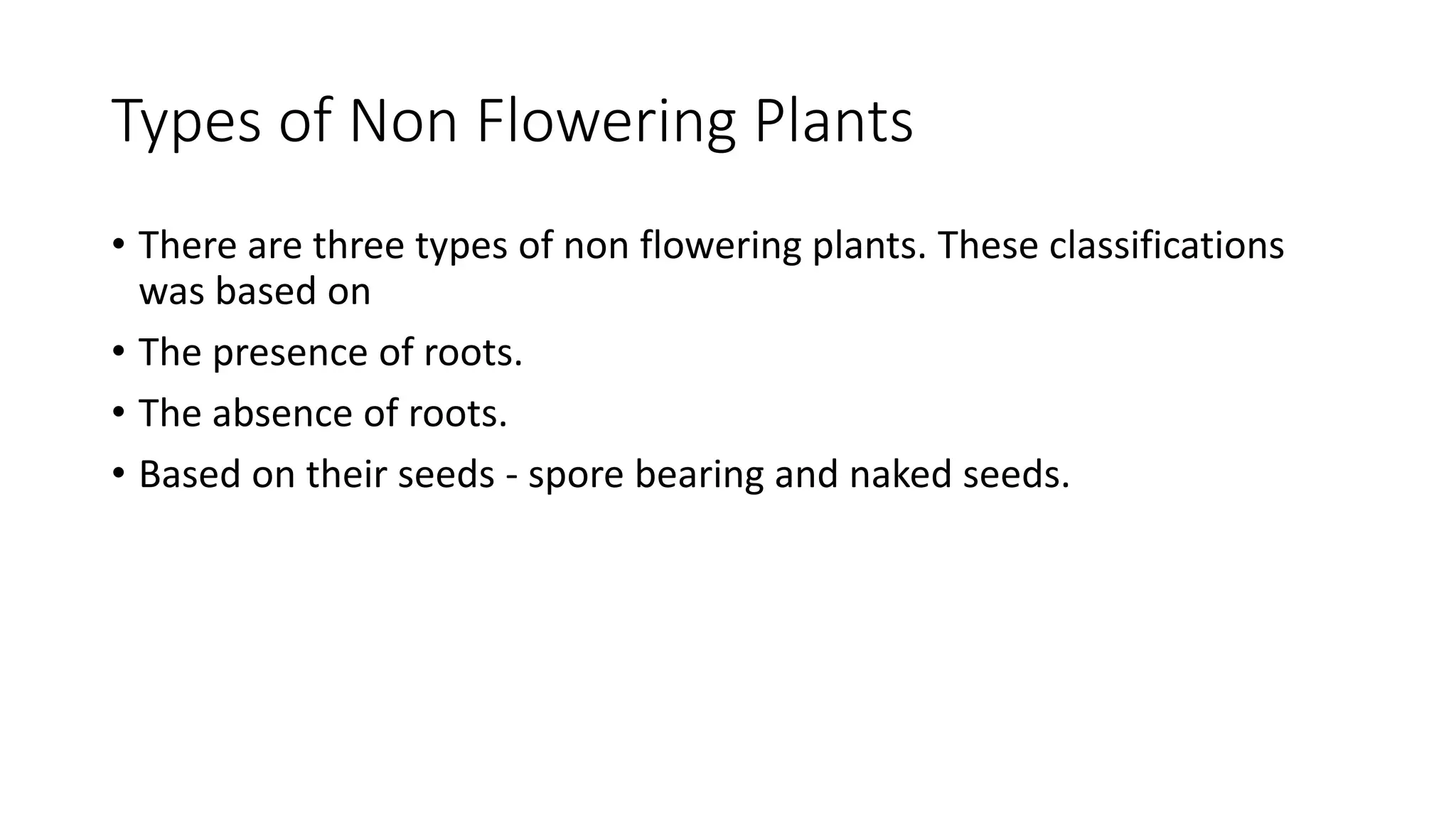 Non flowering plants life cycle | PPTX