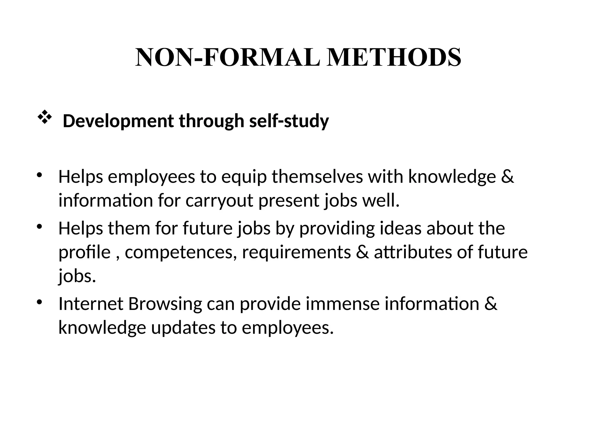 NON-FORMAL METHODS OF DEVELOPMENT HRD.pptx
