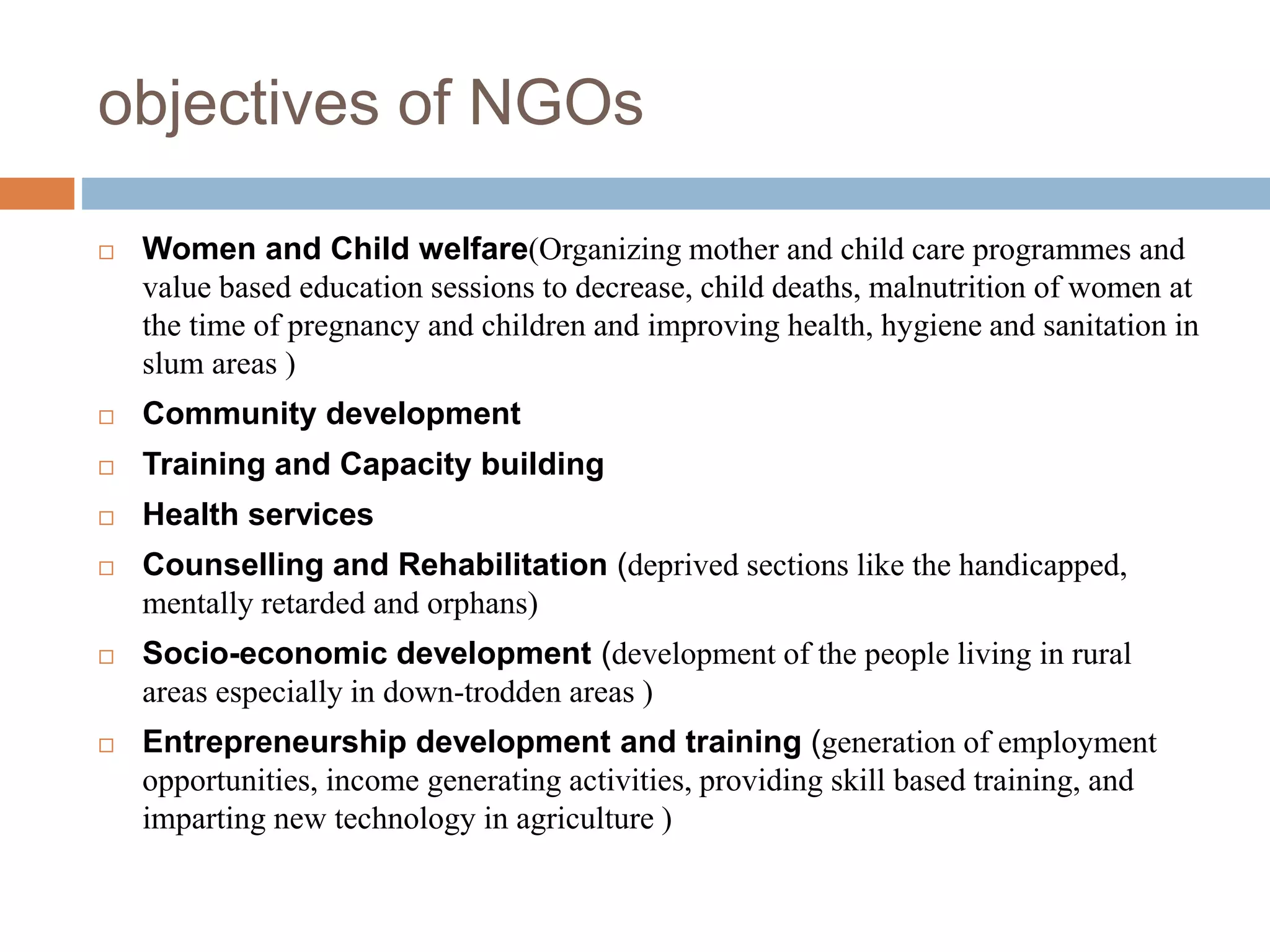 Non government organization( ng os) | PPTX