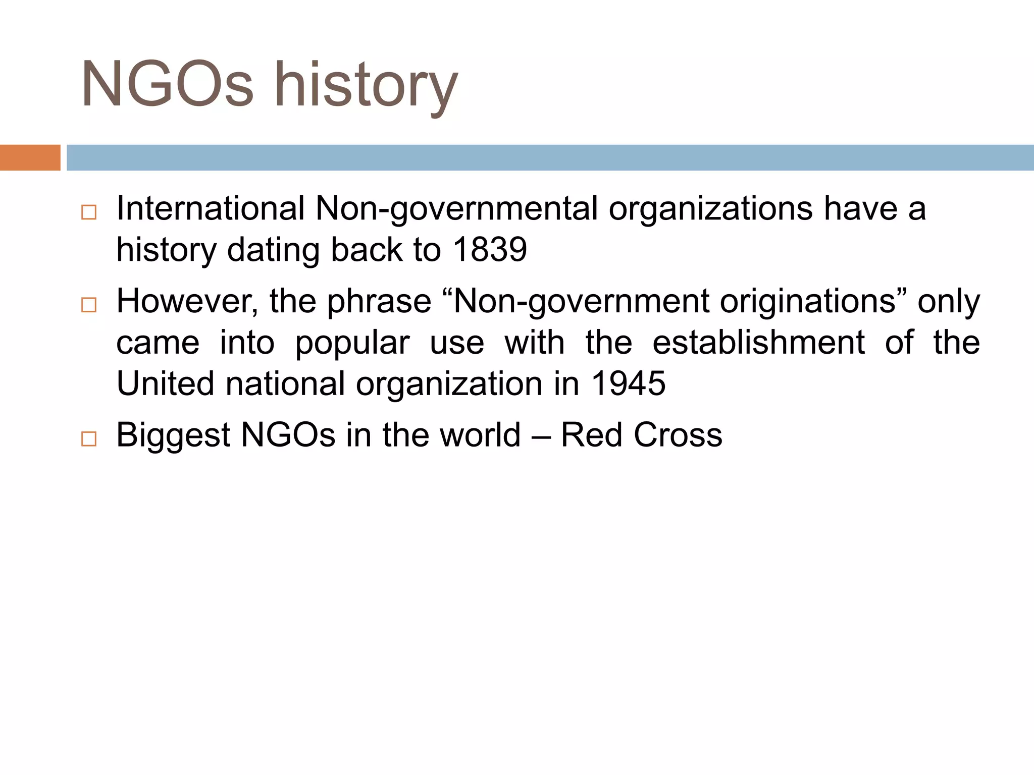 Non government organization( ng os) | PPTX