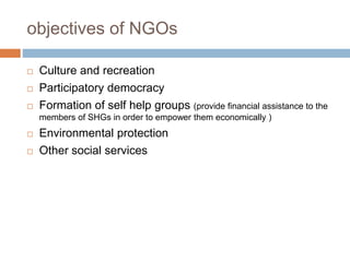 Non government organization( ng os) | PPTX