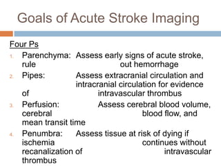 Non hemorrhagic ischemic stroke imaging | PPTX