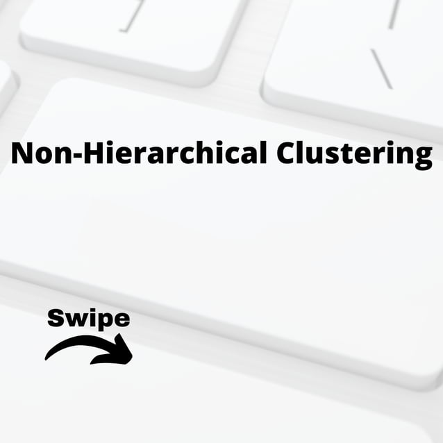 Non hierarchical clustering | PDF