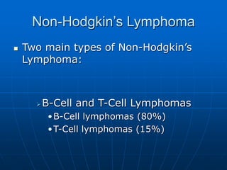Non-Hodgkins Lymphoma management and staging.ppt