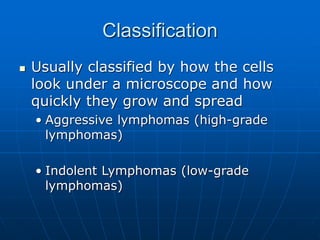 Non-Hodgkins Lymphoma management and staging.ppt