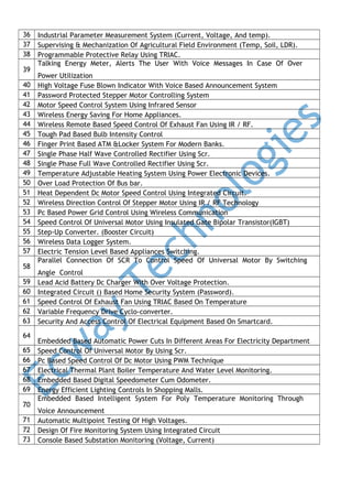 Non ieee embedded projects | DOC