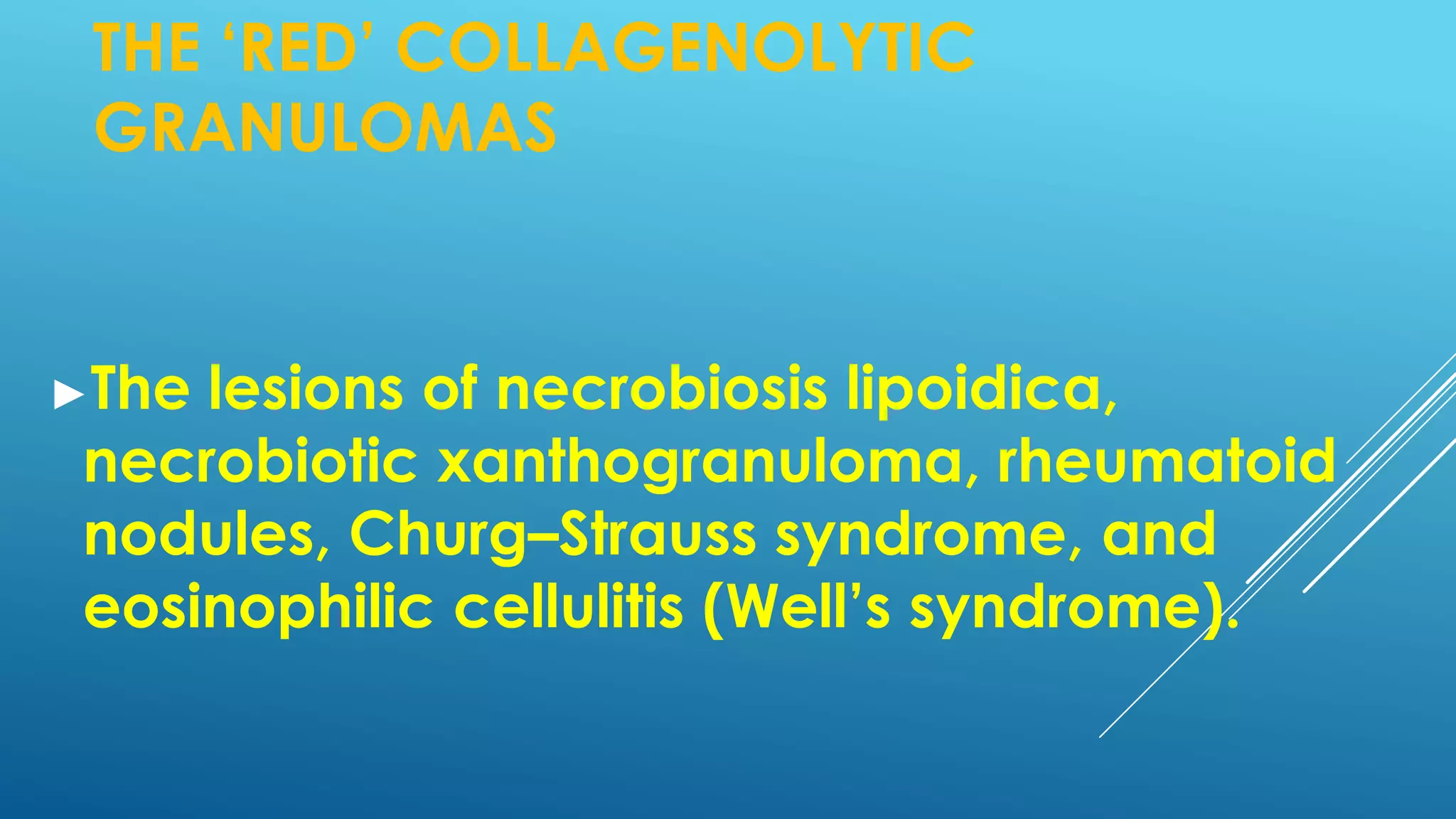 Non infectious&necrobiotic granulomatous diseases of the skin by M.Y ...