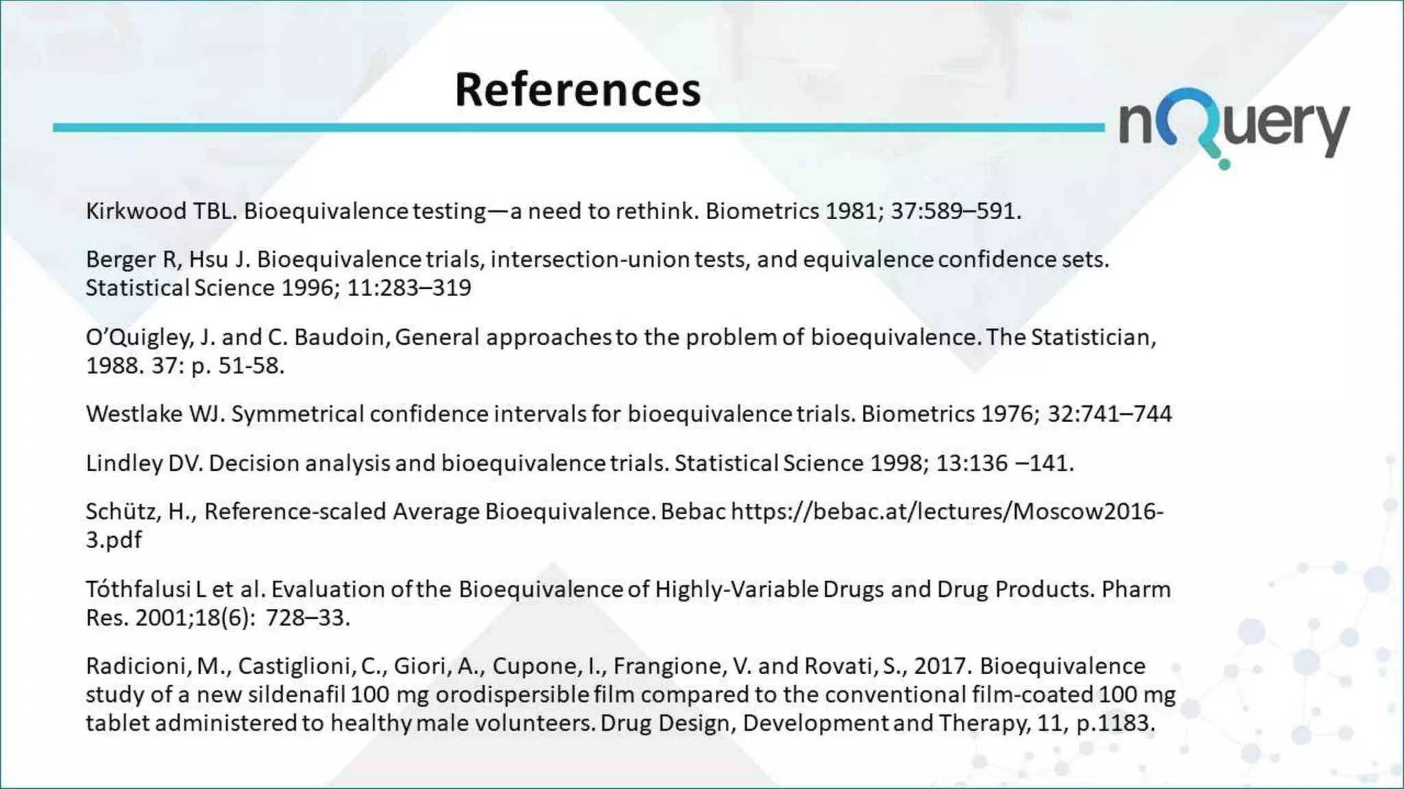 Non-inferiority and Equivalence Study design considerations and sample ...