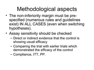Non inferiority clinical trials | PPT