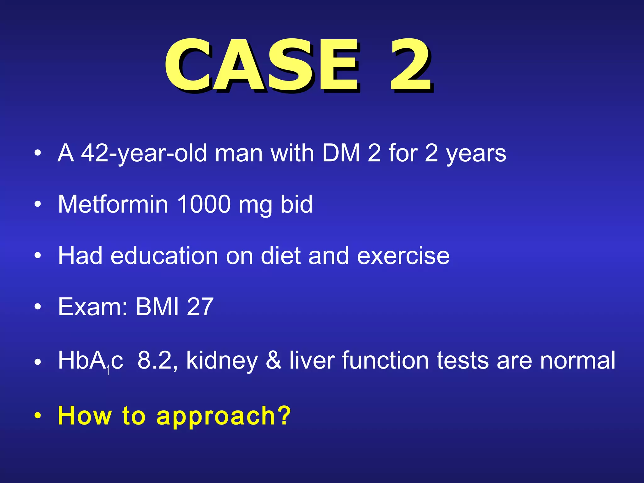 Non insulin glucose-lowering therapy in type 2 DM | PPT