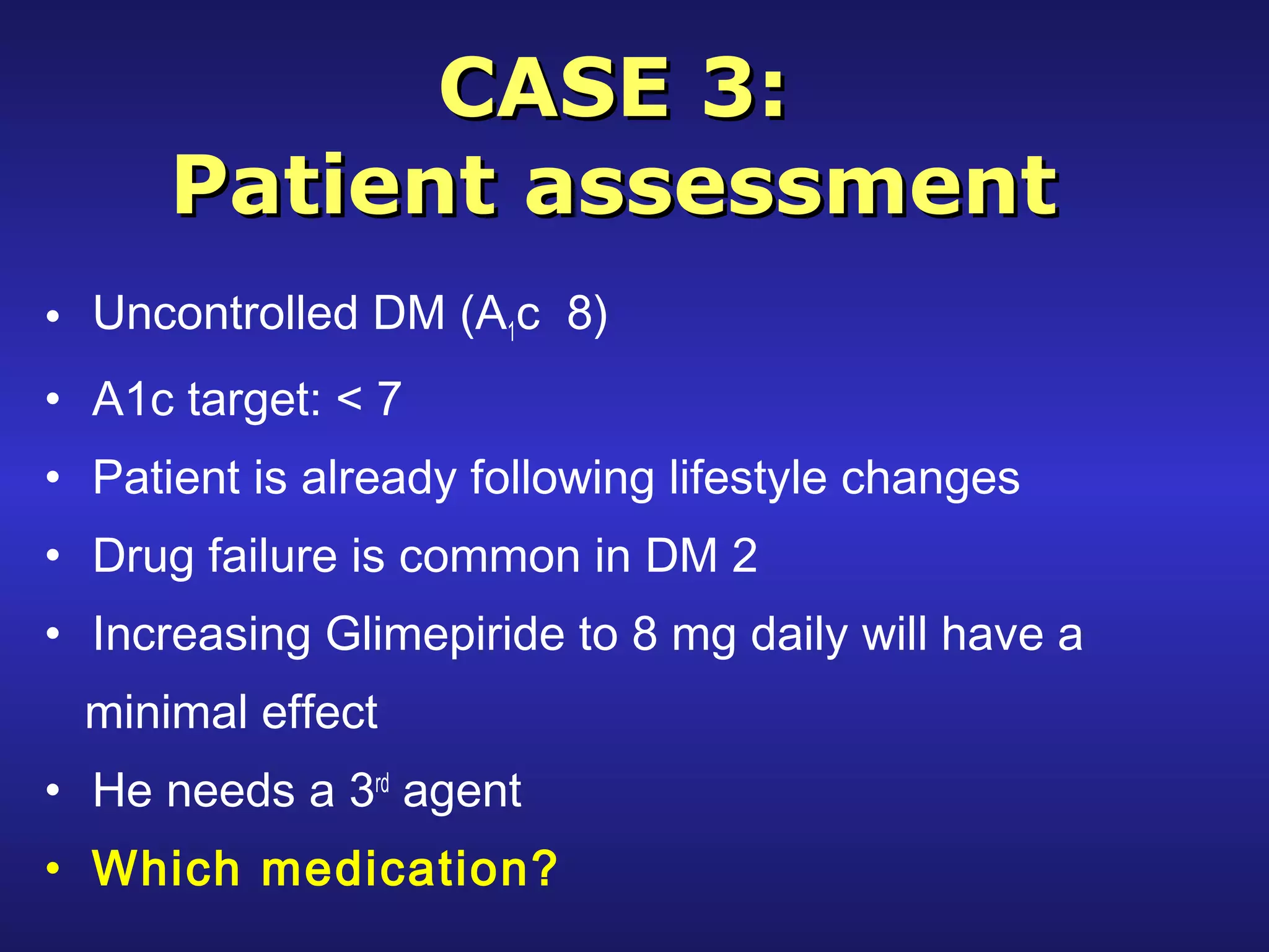 Non insulin glucose-lowering therapy in type 2 DM | PPT