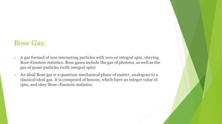 Non interacting Bose gas | PPT