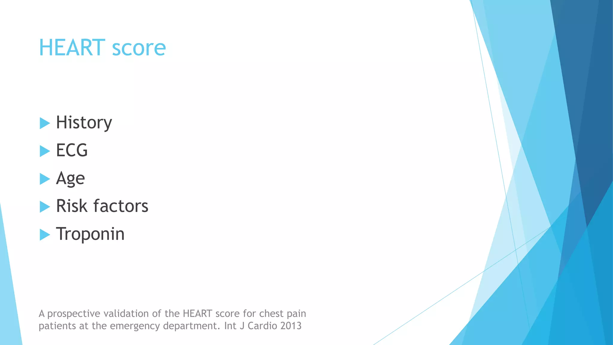 Non invasive cardiac testing for acute coronary syndrome | PPT