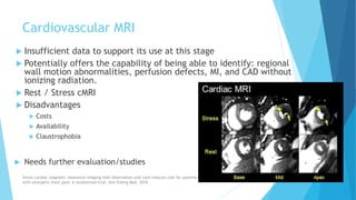 Non invasive cardiac testing for acute coronary syndrome | PPT