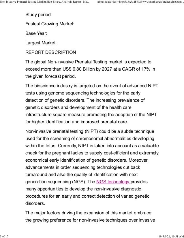 Non Invasive Prenatal Testing Market Pdf