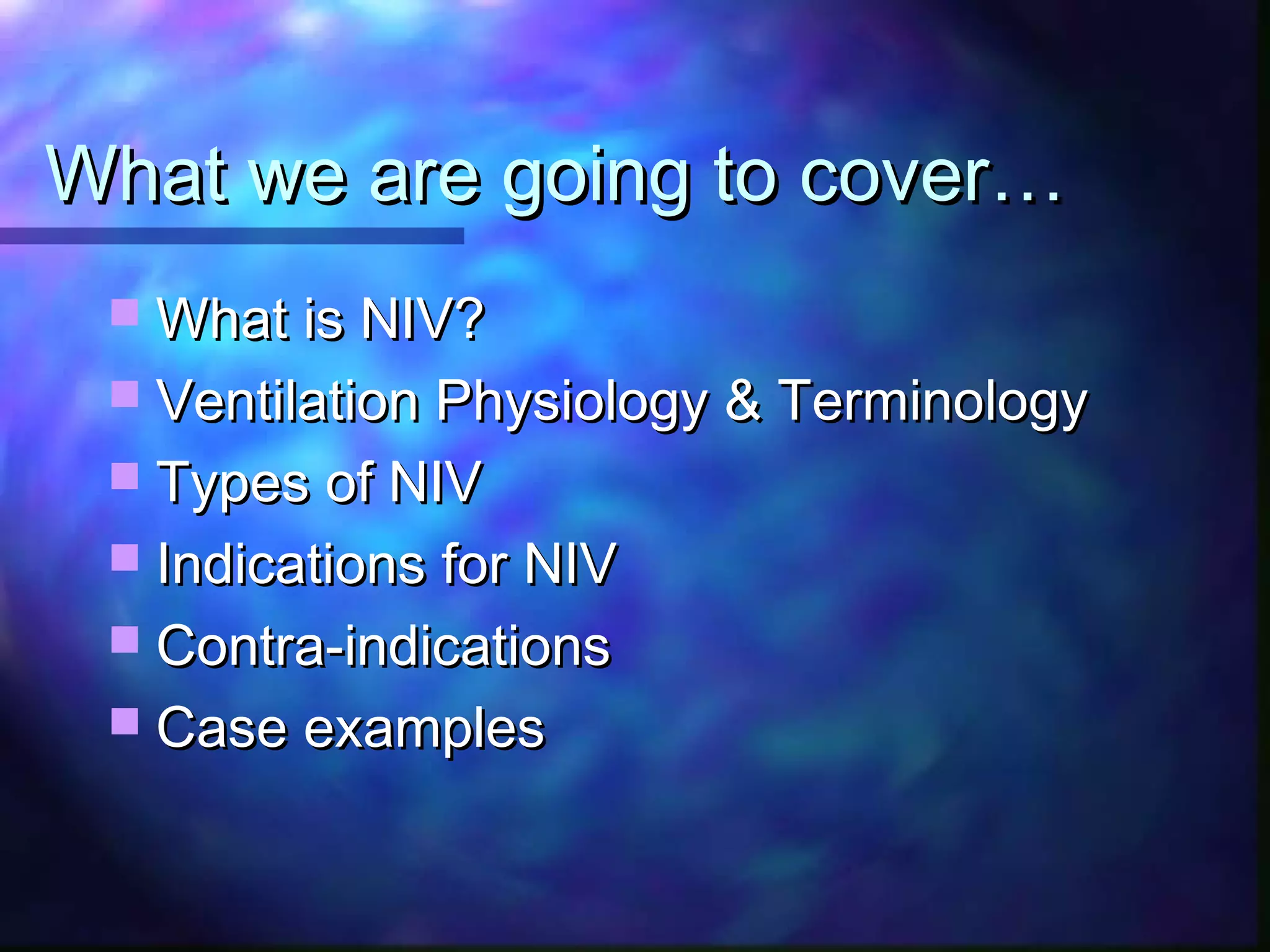 Non invasive ventilation | PPT