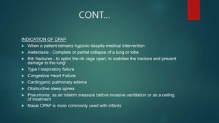NON-INVASIVE VENTILATION A TYPE OF VENTILATION | PPTX