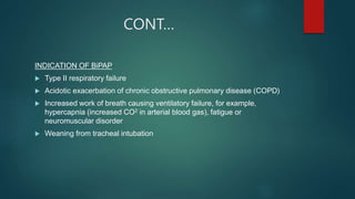NON-INVASIVE VENTILATION A TYPE OF VENTILATION | PPTX