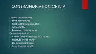 NON-INVASIVE VENTILATION A TYPE OF VENTILATION | PPTX
