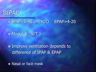 Non invasiveventilation-rt | PPT