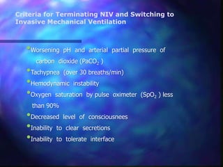 Non invasiveventilation-rt | PPT