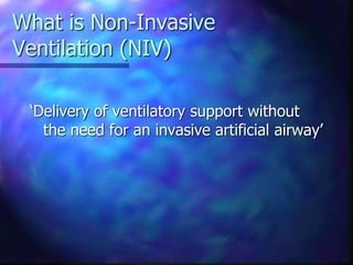 Non invasiveventilation-rt | PPT | Free Download
