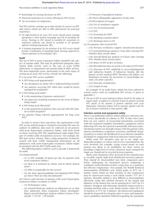 Non invasive ventilation in acute respiratory failure | PDF